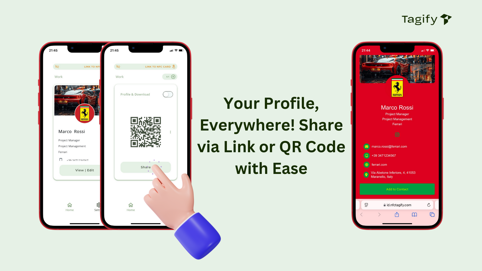 Share Your Digital Profile – NFC Tagify