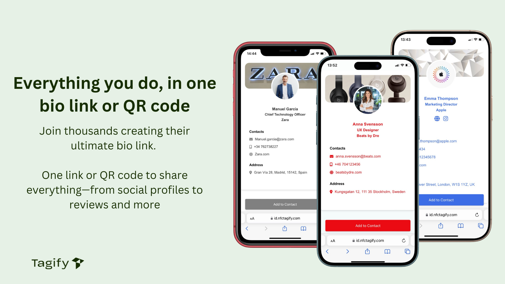 Bio Link Made Simple – NFC Tagify