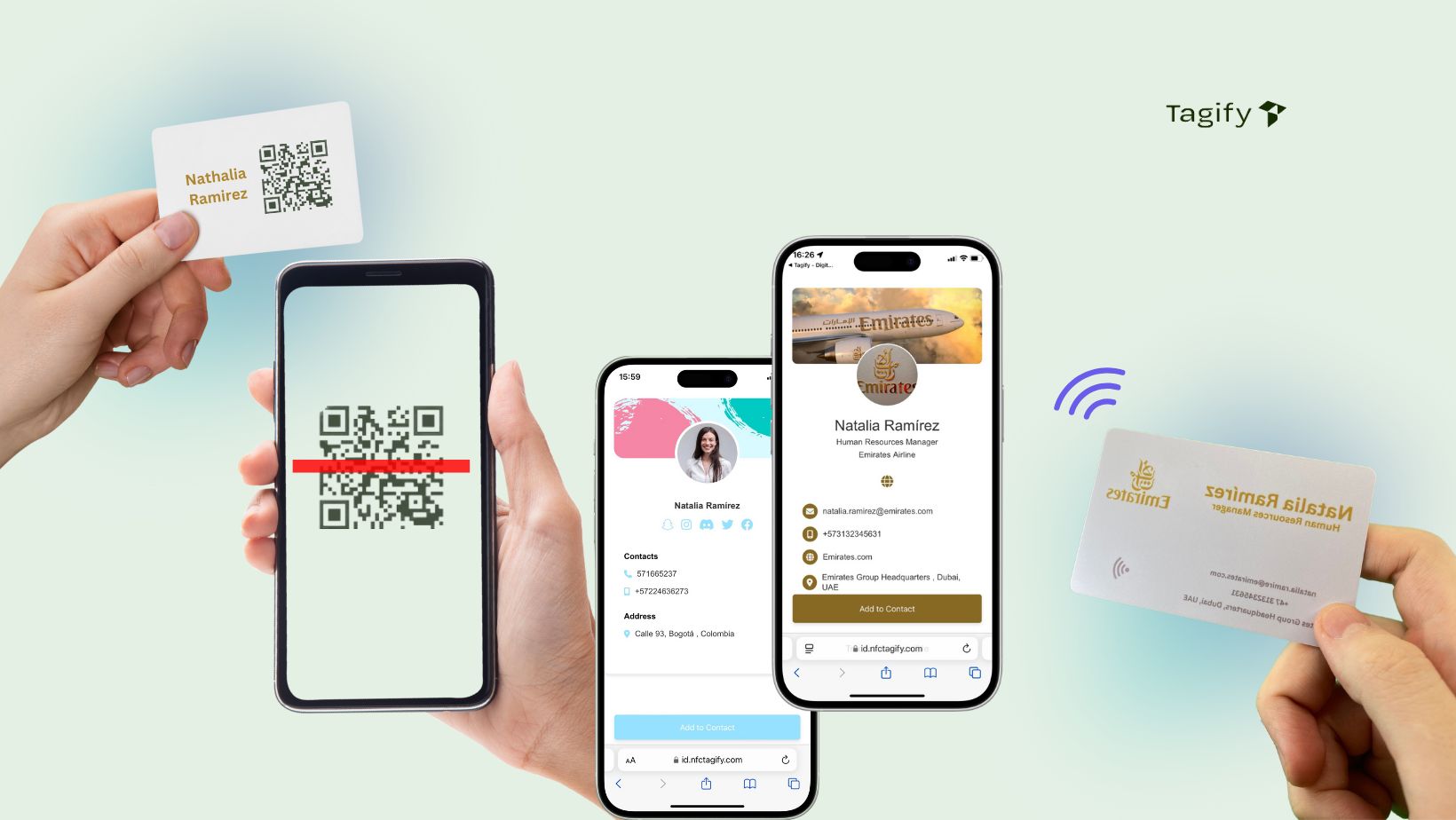 Dynamic Business Cards – NFC Tagify