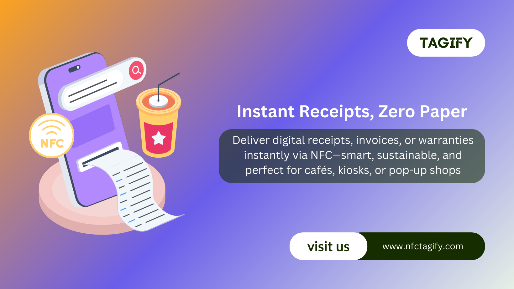 Tap to Get Receipts – NFC Tagify