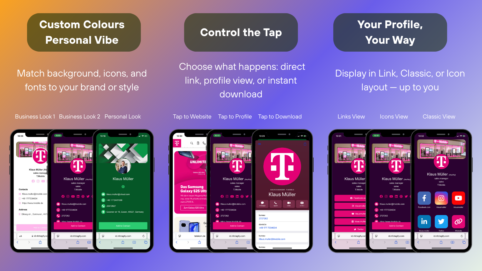 Design Your Digital Profile – NFC Tagify