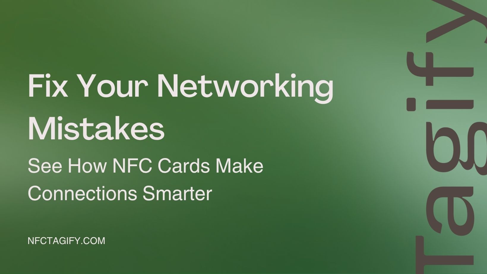 NFC Cards Fix Mistakes – NFC Tagify