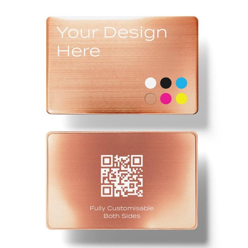 Brushed Metal Digital Cards - Printed – NFC Tagify